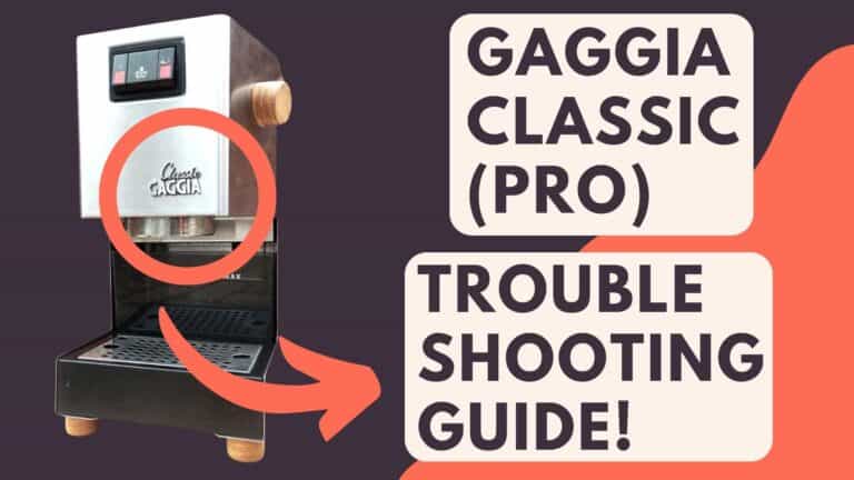 Gaggia Classic (Pro) Problems (Troubleshooting Guide!) – Jontic